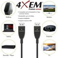 4XEM 33 Feet Active Optical Fiber DisplayPort Cable, Black - Walmart.com