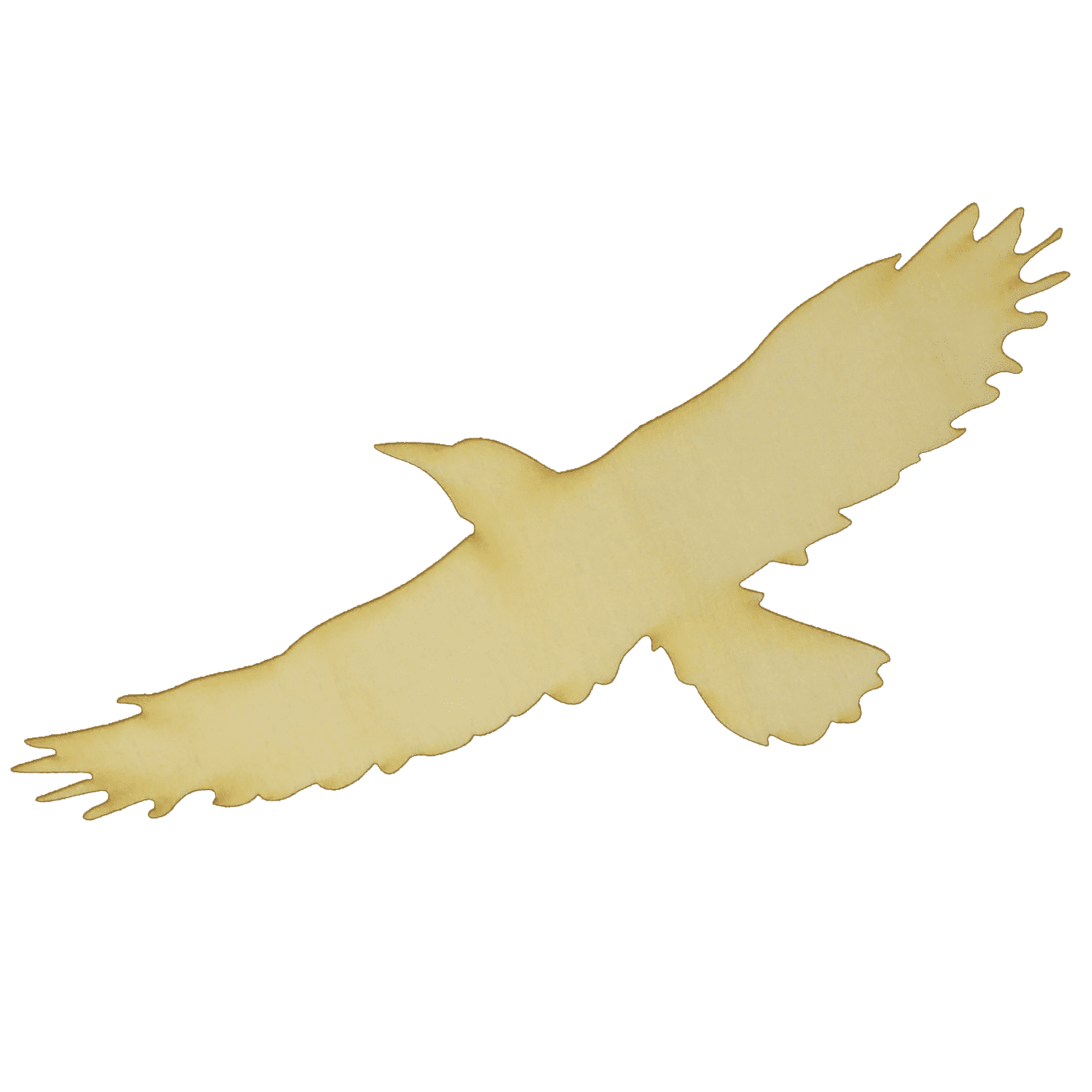Unfinished Eagle Wood Cutout (1/4” Thickness, Small 6" x 2.25" (Package ...