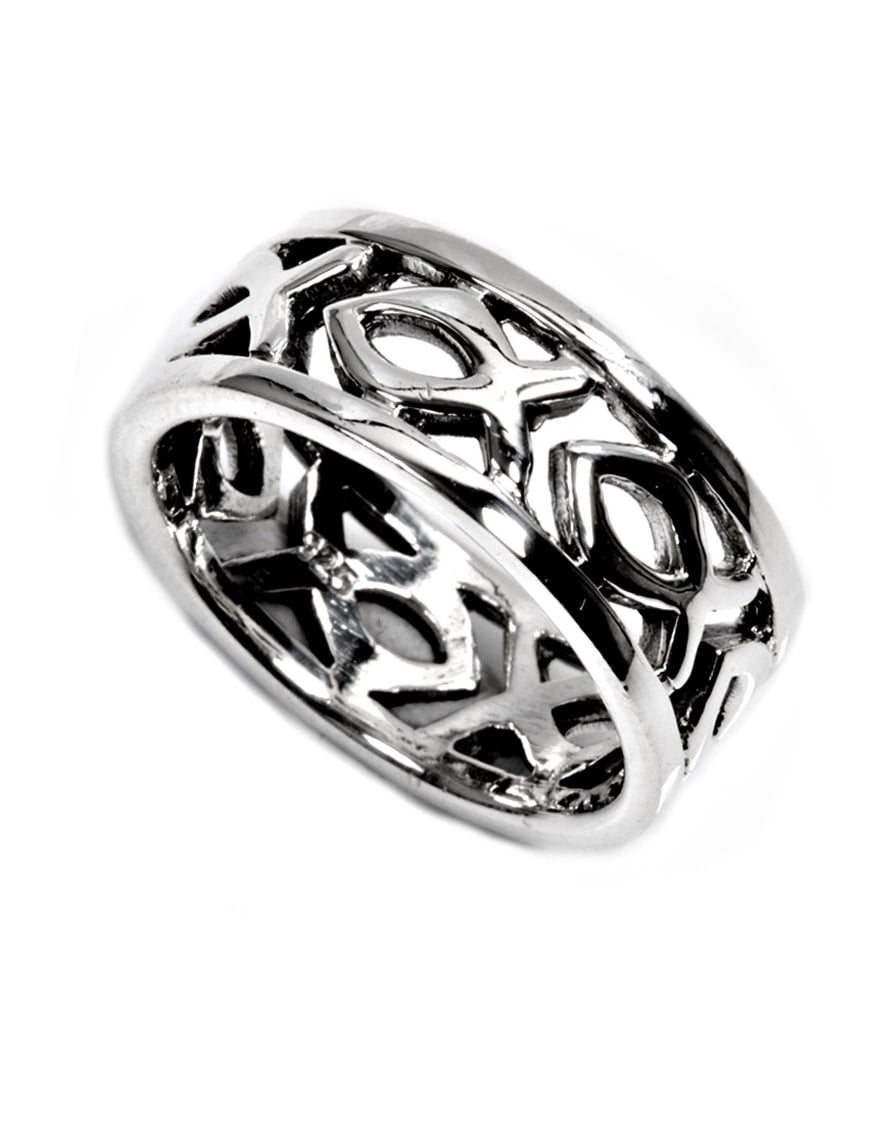 925 Sterling Silver Fishers of Men Perpetual Ring Size 9 - Walmart.com