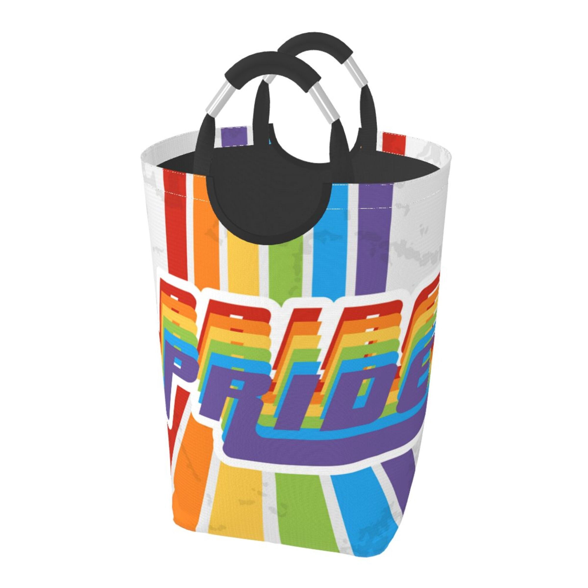 DouZhe 50L Rectangular Laundry Basket, LGBT Pride Rainbow Prints ...