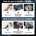 2 pack Emergency Car Window Breaker Tool, 2 in 1 Life Hammer car Escape ...