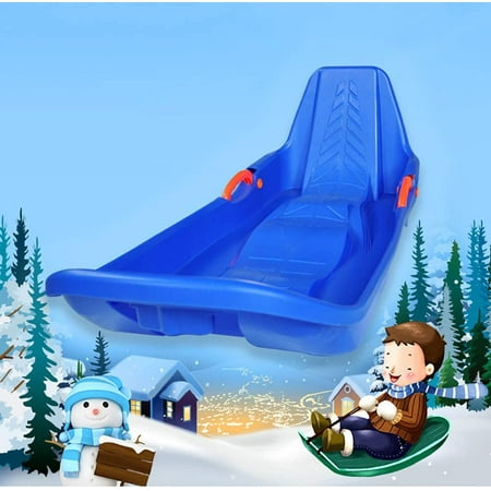 Heavy Duty Large Adults Kids Children Snow Sledge Sled Winter Sports ...