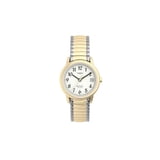 Timex Women's Easy Reader 25mm Watch – Two-Tone Case White Dial with ...