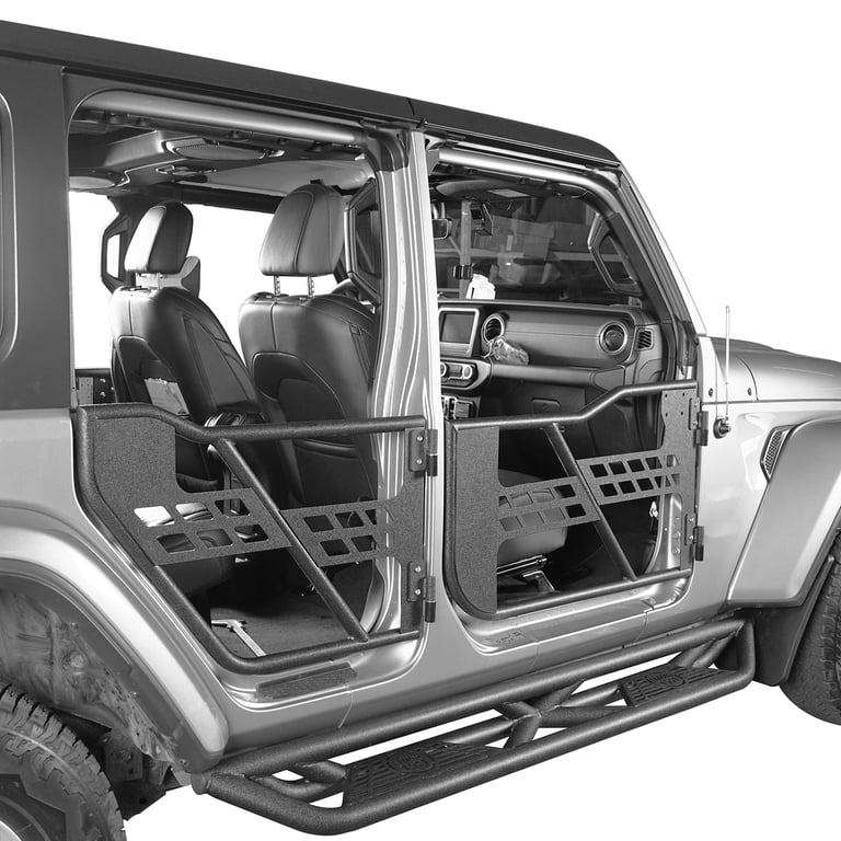 VEVOR JL JT Tubular Doors Mirrors Off-road Hunting Style Jeep Tube ...