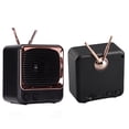 Wireless Portable Bluetooth 5.0 Speaker, Mini Retro TV Style Sound Box ...