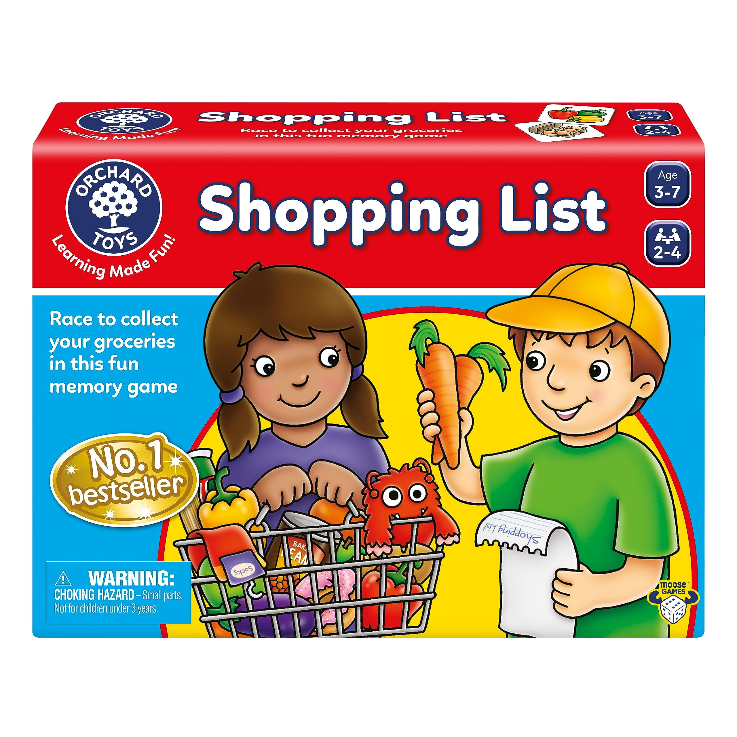 Memory Game Orchard Toys Moose Shopping List de 3 a 7 años | Walmart en ...