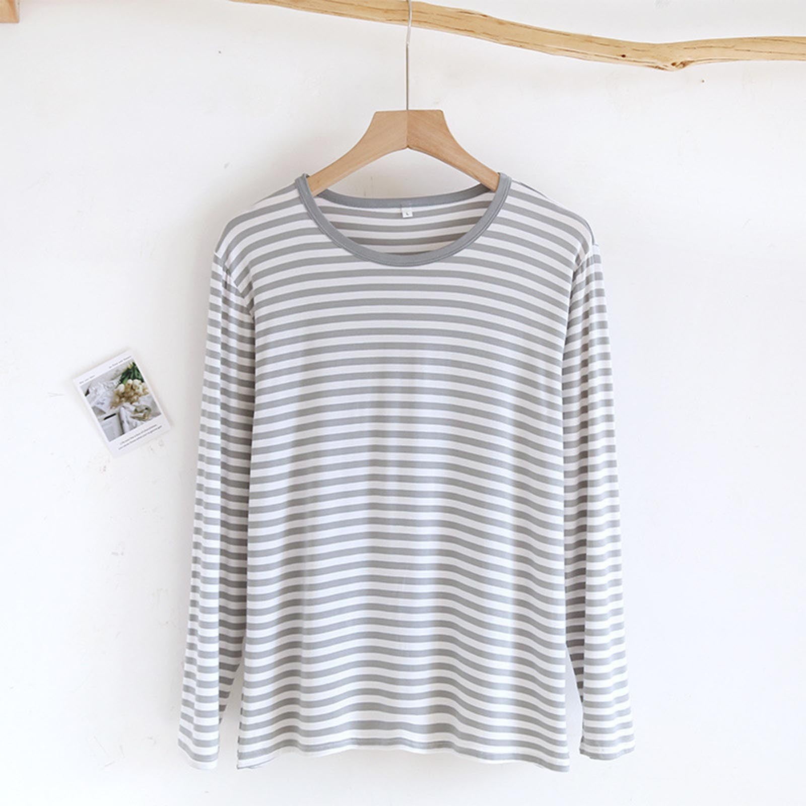 Click here for Rkstn Pajamas For Men Fashion Solid Color Crew Nec... prices