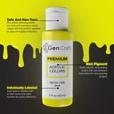GenCrafts Neon Acrylic Pour Paint - Craft Art Pack, Versatile Medium, Set of 12 Neon Colors, 2oz ...