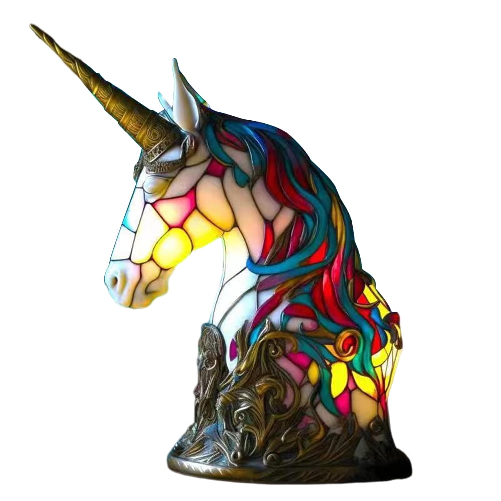 Click here for Outop Animal Table Lamp Creative Stained Resin Gla... prices