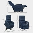 HOMCOM Lift Recliner Chair, Power Lift Sofa with Quick Assembly, Deep ...