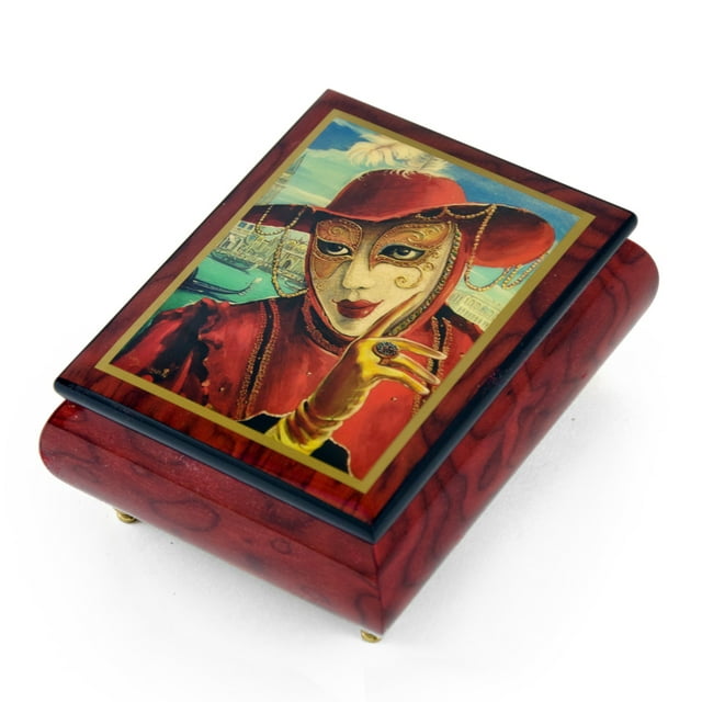 Handcrafted Ercolano Music Box Featuring Fortune Teller By Alex Levin ...
