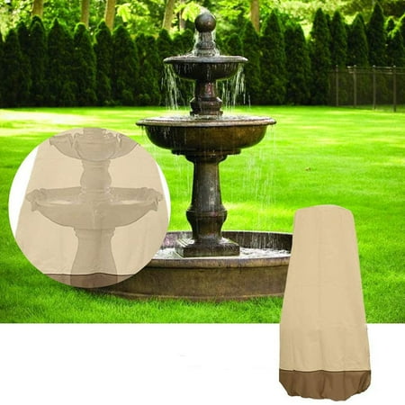 Garden Fountain Cover Oxford Waterproof Fountain Cover for Winter ...