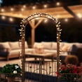 Dextrus Heavy Duty Steel Garden Arch with Planter Boxes and Gate ...