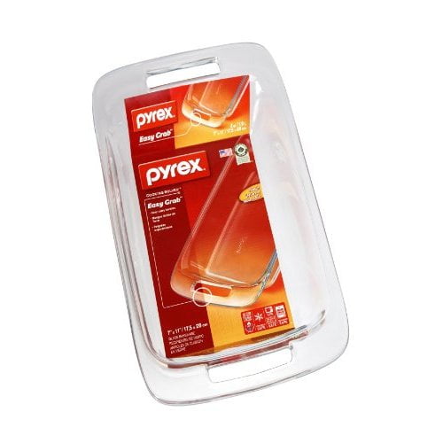Pyrex Easy Grab 2 Quart 7" x 11" Oblong Baking Dish - Walmart.com