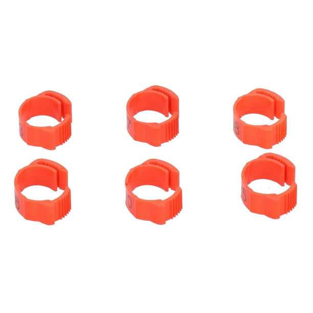 Poultry Foot Rings, Clip-On Poultry Leg Bands Easy-To-Find For Chicken ...