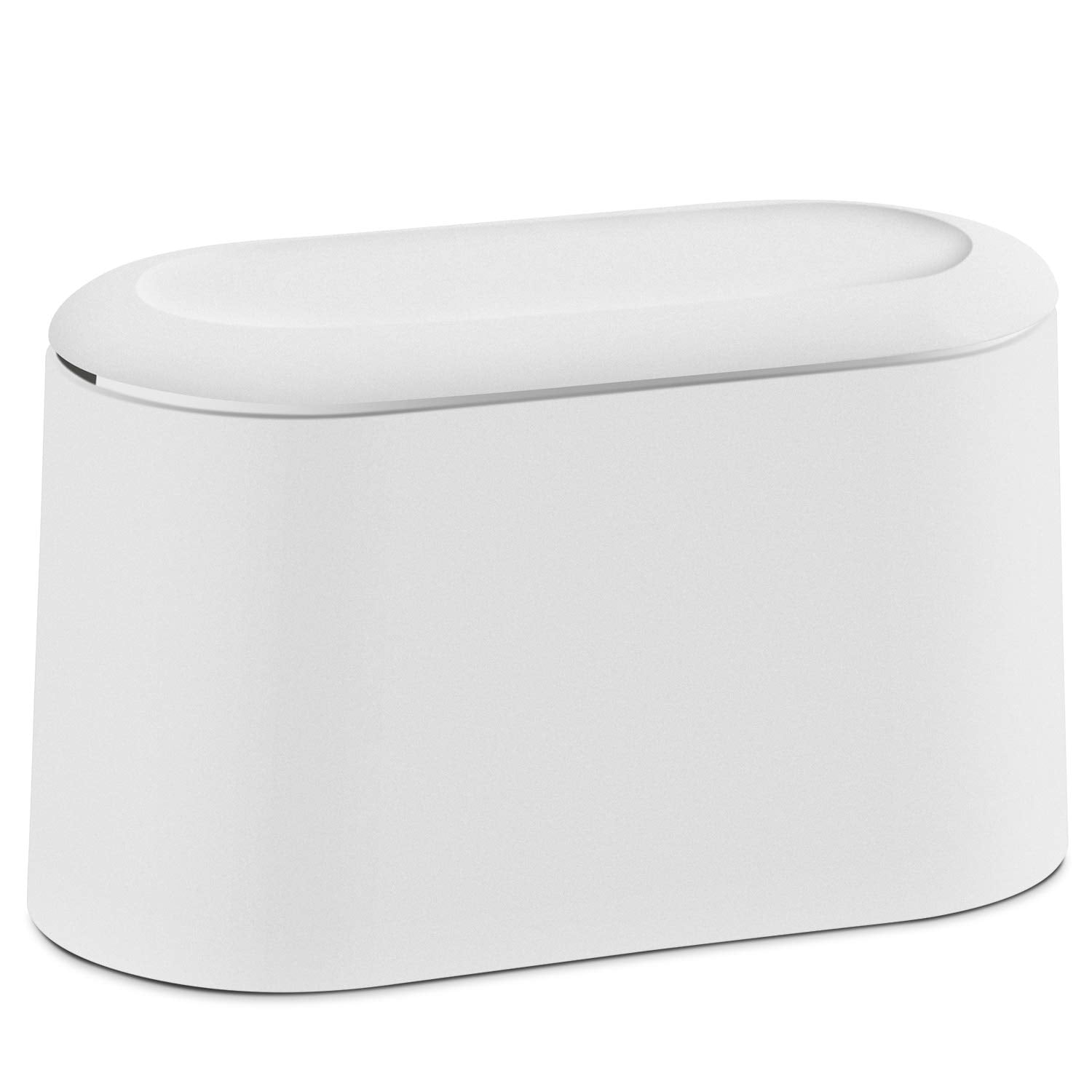 Mini Desktop Wastebasket with Lid, Small Office Countertop Trash Can ...
