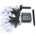 Solar Powered Outdoor Halloween Ghost String Lights, 21.3ft 30 LEDs, 8 ...