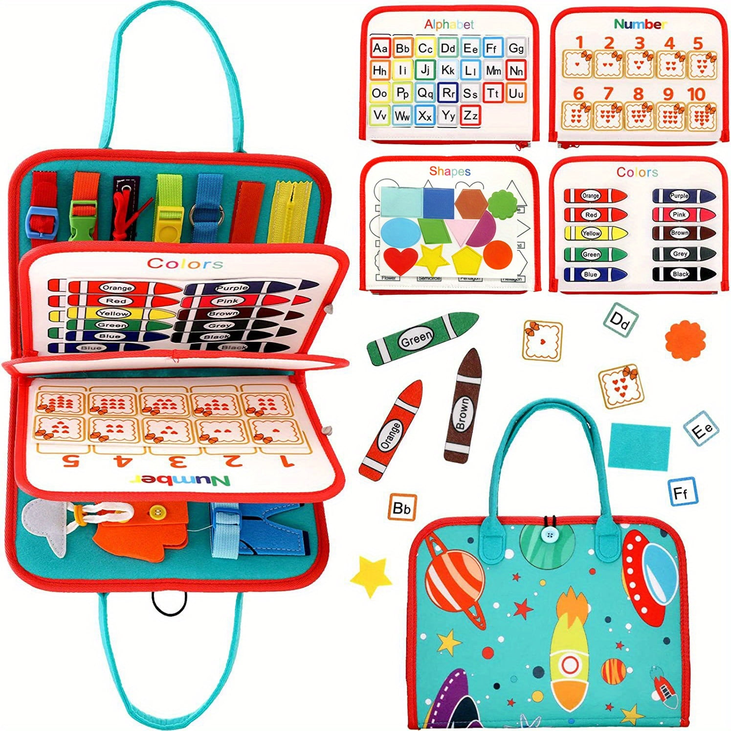 Click here for Grm Felt Book Busy Board For Toddler  Montessori S... prices