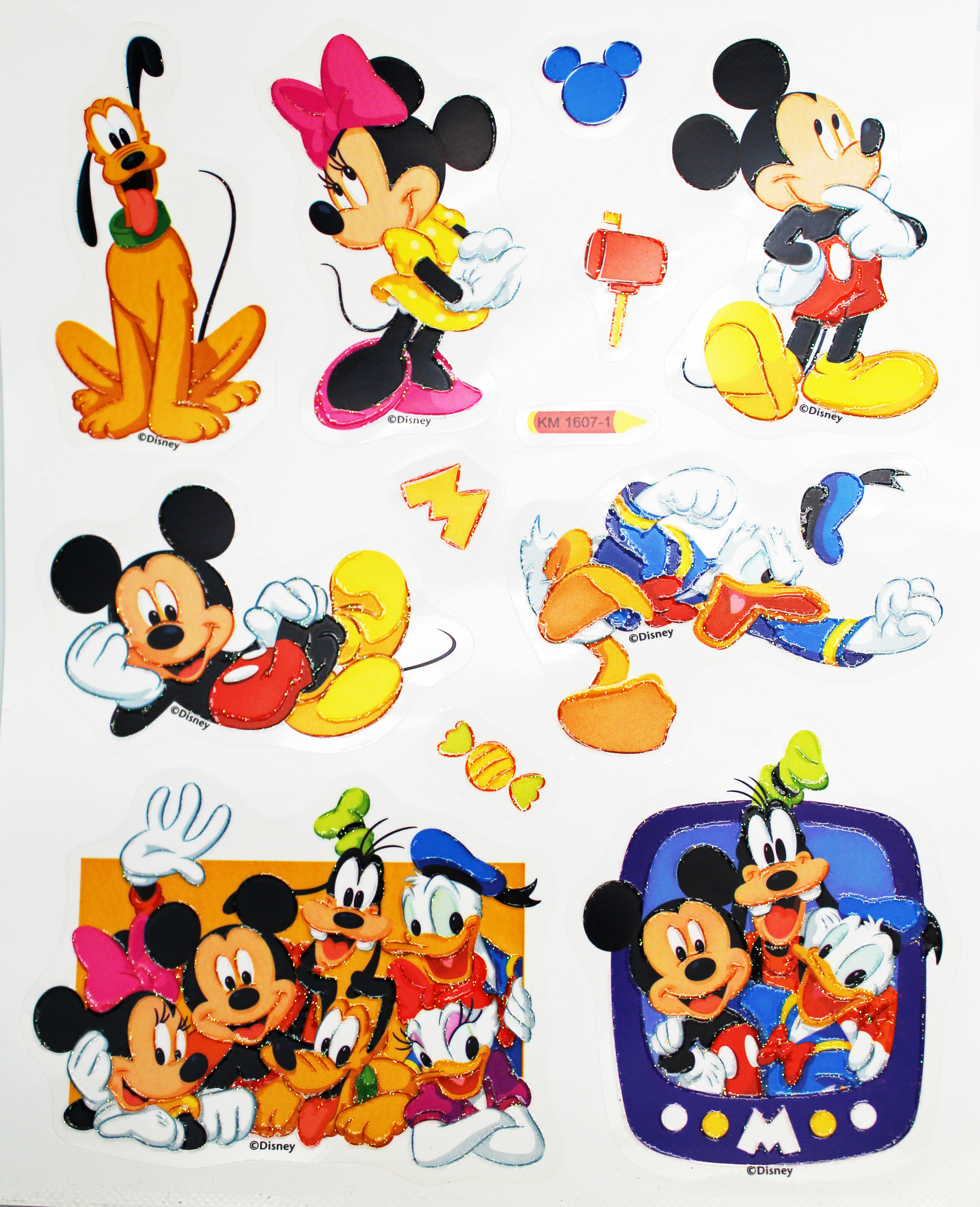 Disney's Mickey Minnie Goofie and Donald Character Stickers Set (12 ...