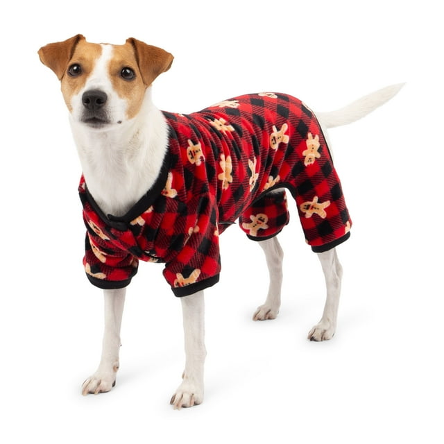 One Paw, Holiday Gingerbread PJ, Dog Pajamas, Sweet Gingerbread Print ...