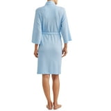 Lissome Women's and Women's Plus Size Waffle Knit Wrap Robe - Walmart.com