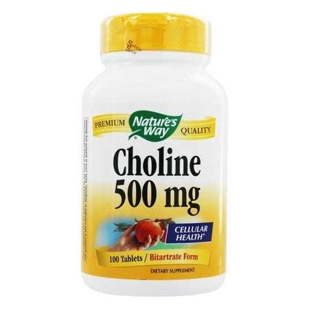 Nature's Way - Choline 500 mg. - 100 Tablets - Walmart.ca