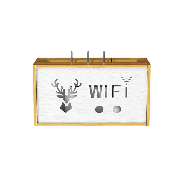 Redempat Well Organized Wall-Mounted Wi-Fi Router Storage Box Wide ...