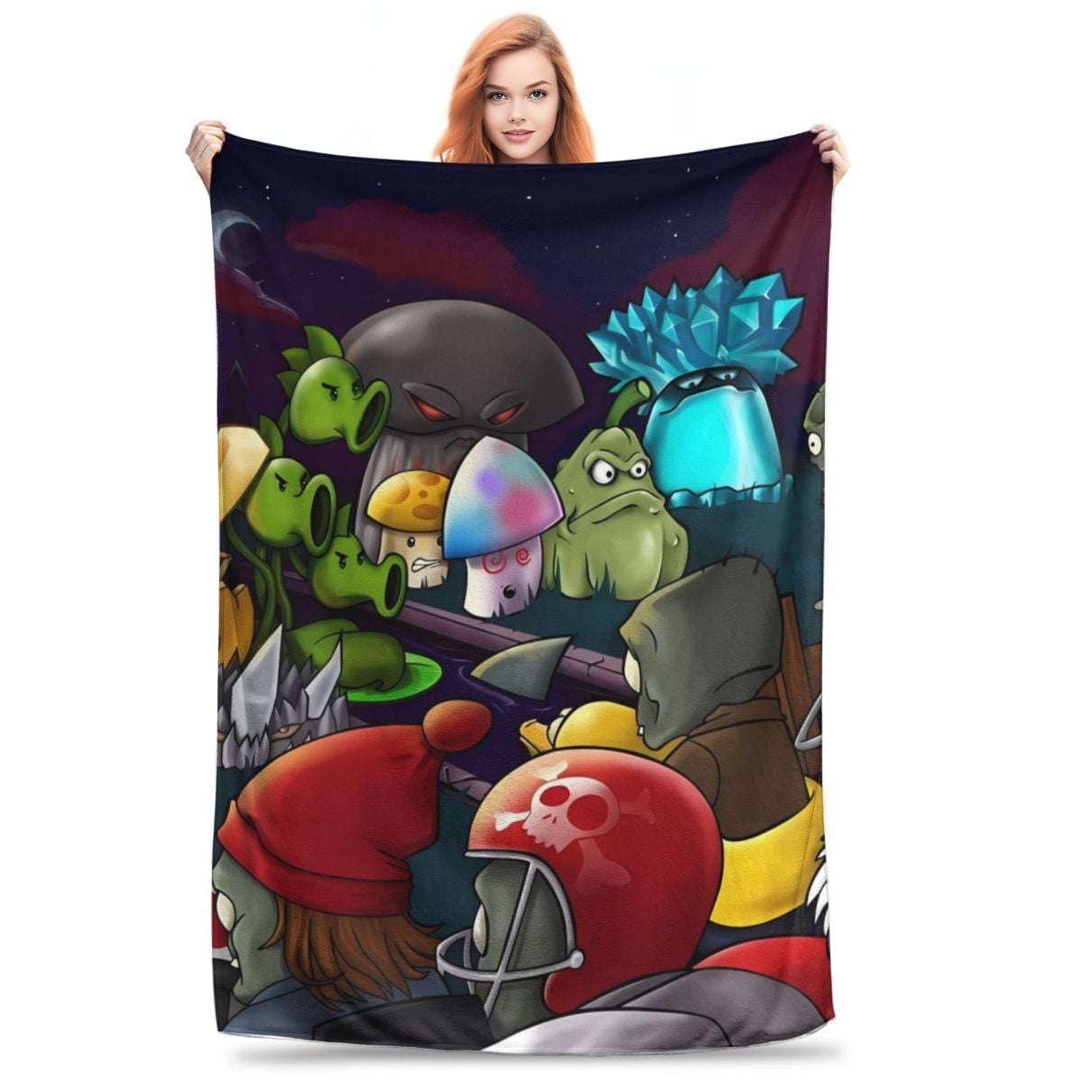 Manta de Plants vs. Zombies, manta de franela suave para la siesta ...