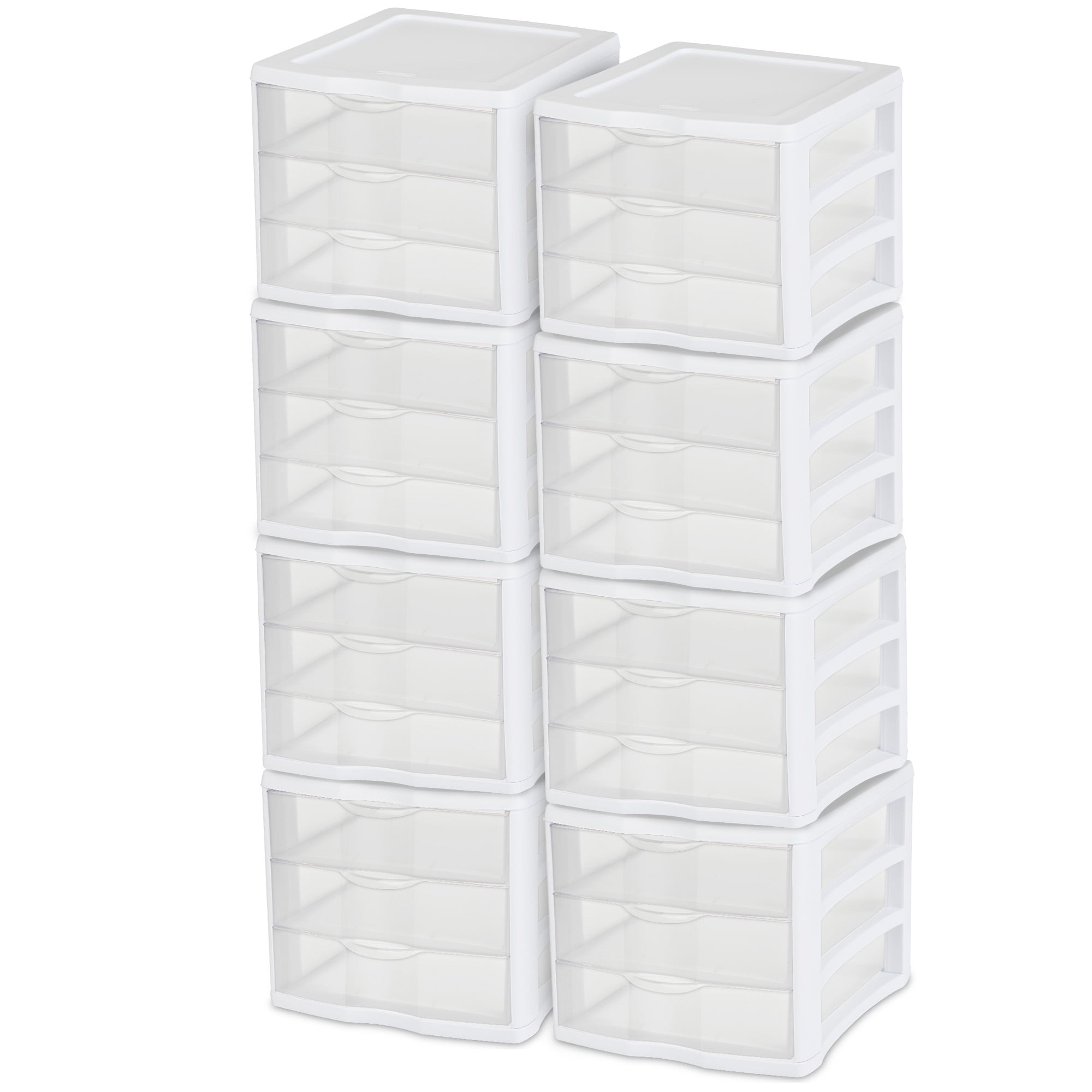 Click here for Sterilite Clearview Stacking 3 Drawer Storage Orga... prices