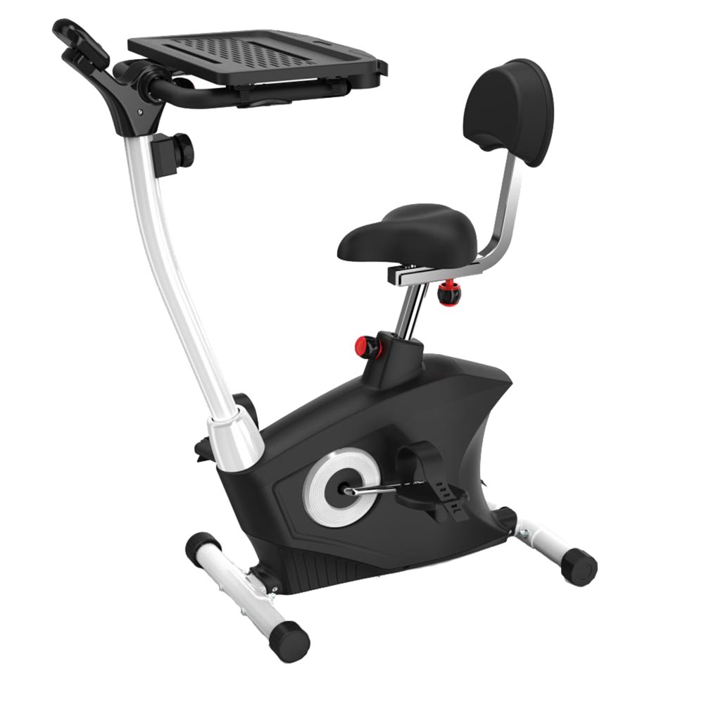 Upright Exercise Bike - Bicycle Pedaling Fitness Machine with Laptop ...