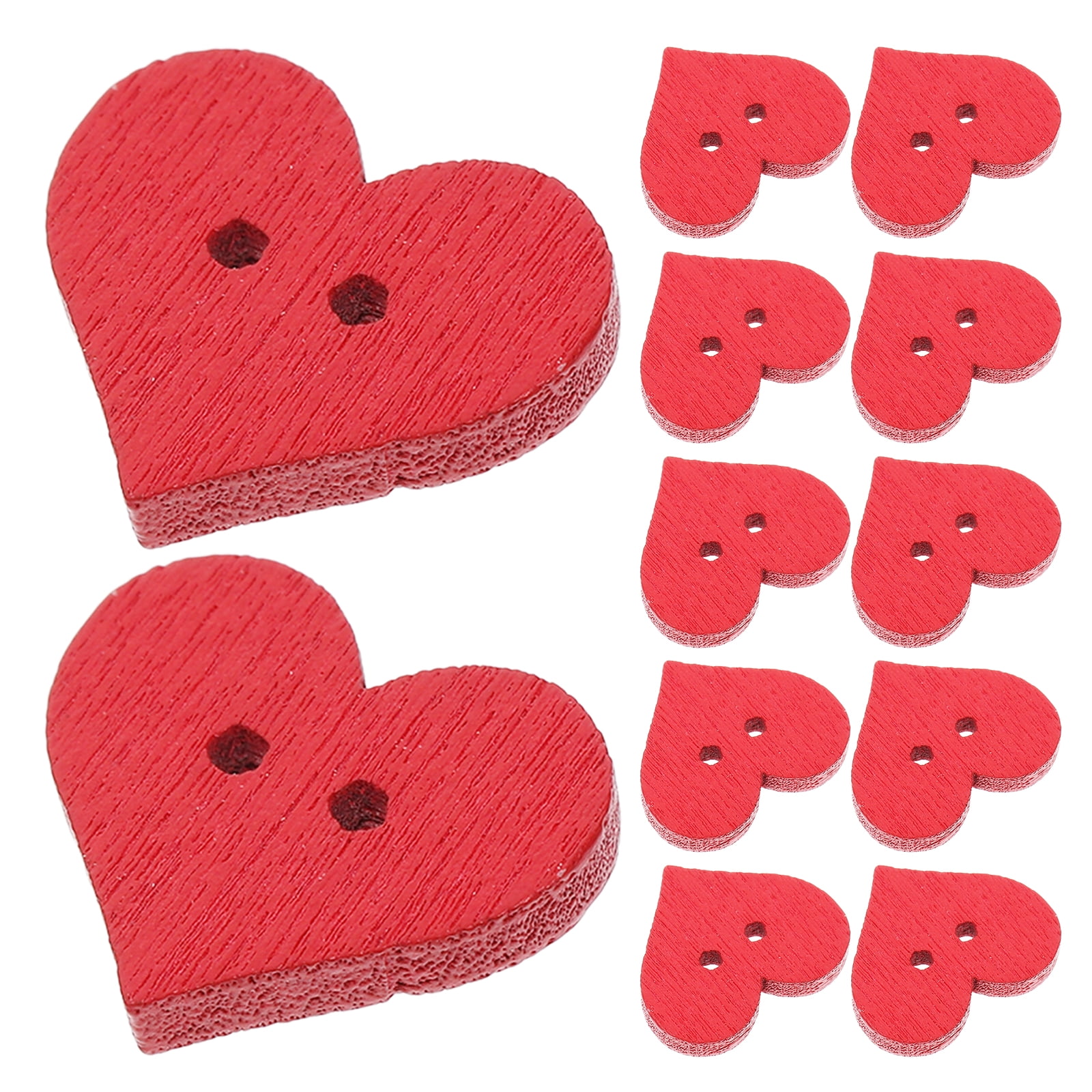 Click here for Fomiyes 100 Pieces Heart Shaped Wooden Buttons For... prices