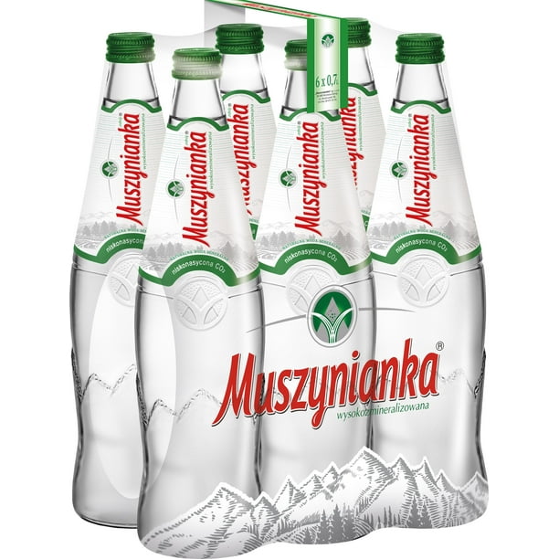 Muszynianka Natural Mineral Water Lightly Carbonated 700ml / 6-Pack ...