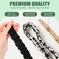 3 Pack Stretchy Scrunchie lanyards with Id Holder, Cute Retractable ...
