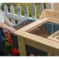 Lehman's Outdoor Gardening Potting Table Workstation, Cypress Wood with ...