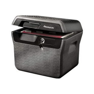 Honeywell Fireproof Box, 0.6 Cu ft, Waterproof, 30-Min Fire Key Lock ...