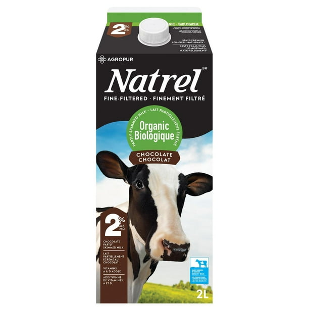 Natrel Organic Fine-filtered 2% Chocolate Milk, 2 L - Walmart.ca