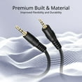 2.5mm to 3.5mm Adapter Cable (15FT) - Bi-Directional Male to Male 2.5 ...