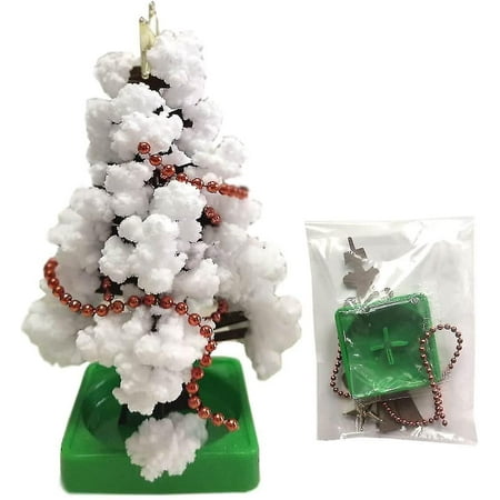 Mini Christmas Tree Magic Growing Paper Tree Diy Crystal Growing ...