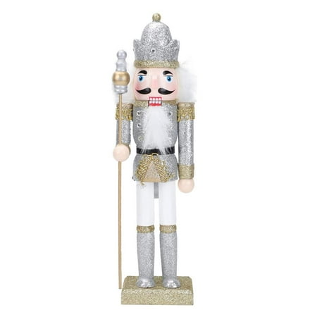 Decodeary Nutcracker Soldier Ornament Wooden Nutcracker Walnut Soldier ...