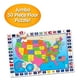 The Learning Journey Jumbo Floor Puzzles USA Map - Walmart.com