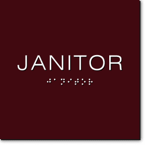 Janitor Sign-Brown / White (3 Units) - Walmart.com