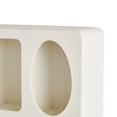 DecMode 16x5 4-Tier Cream Geometric Floating Wall Shelf Modern ...