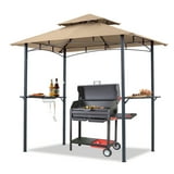 ABCCANOPY BBQ Grill Gazebo Shelter, 8'x 5' Double Tier Outdoor Canopy ...
