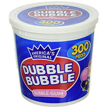 Dubble Bubble 300 Count Assorted Twist Tub, Bubble Gum, Watermelon ...