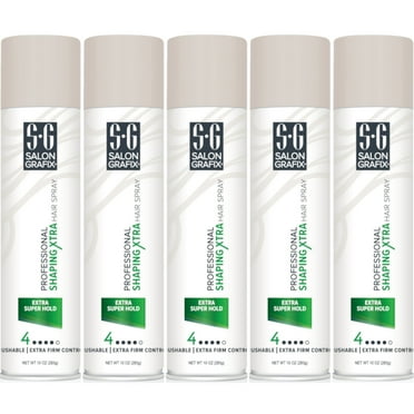 Salon Grafix Professional Hair Spray, Extra Super Hold Shaping, Fast ...