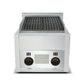 Aiqidi 22" Commercial Charbroilers 2 Burners LPG Grill Restaurant BBQ ...