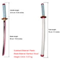 31 inches Anime Bamboo Wooden Sword Kanroji Mitsuri with Belt and ...