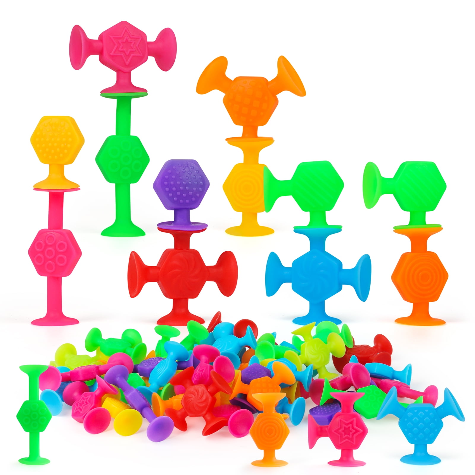 Click here for Tepear Suction Toys Baby  40 Pcs Textured Bath Toy... prices
