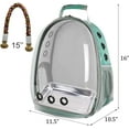 Halinfer Bird Backpack Carrier, Clear Bubble Window Bird Travel ...
