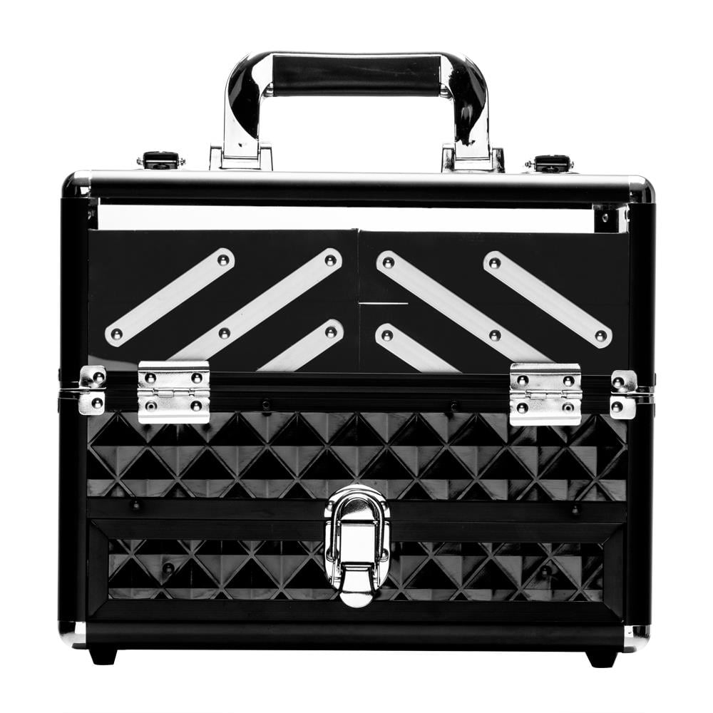 UBesGoo Acrylic Makeup Train Case, Portable Makeup Storage Organizer ...